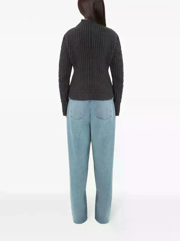Nina Ricci Chunky Cable-knit Wool-blend Jumper