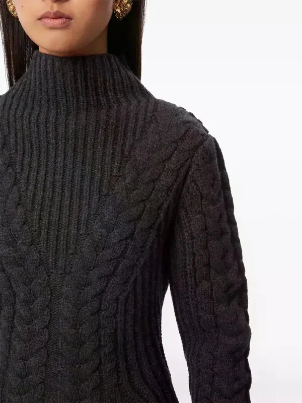 Nina Ricci Chunky Cable-knit Wool-blend Jumper