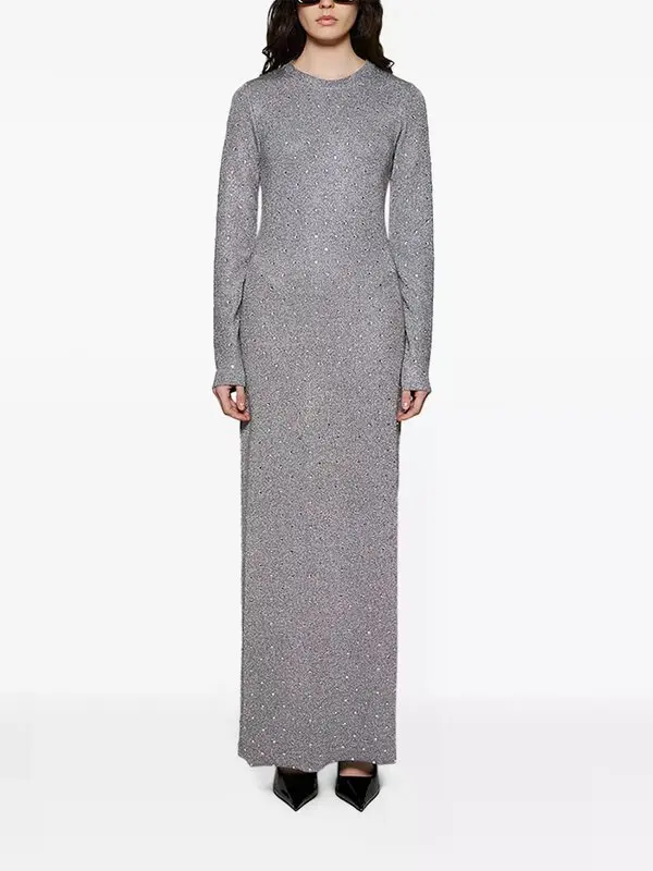 Rabanne Embellished Open-back Maxi Dress