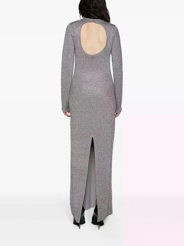 Rabanne Embellished Open-back Maxi Dress