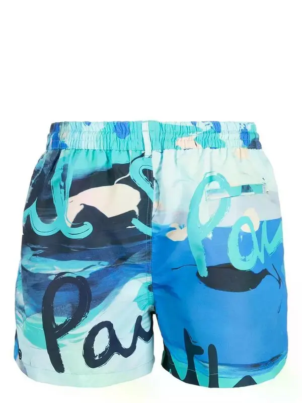 Paul Smith Logo-print Swim Shorts