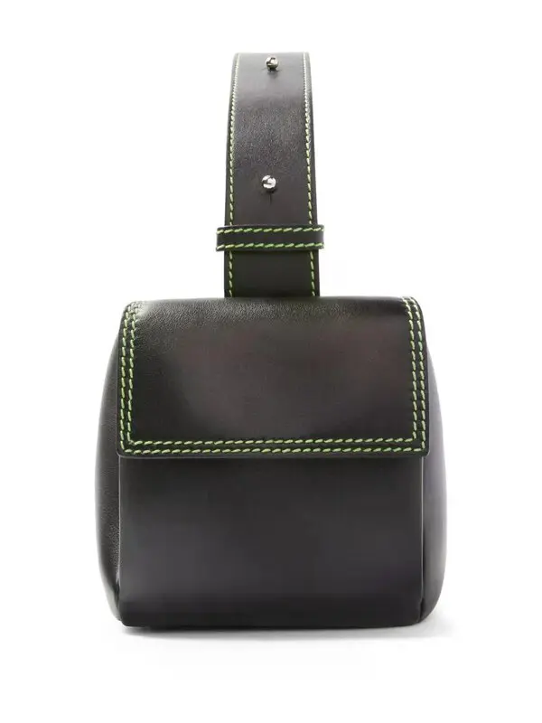 Sunnei Structured Leather Shoulder Bag