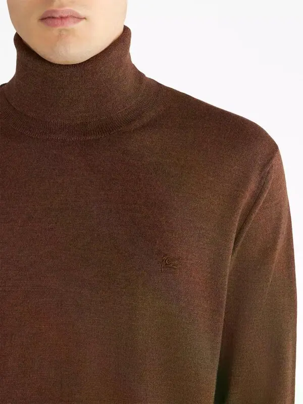 Etro Virgin Wool Roll Neck Jumper