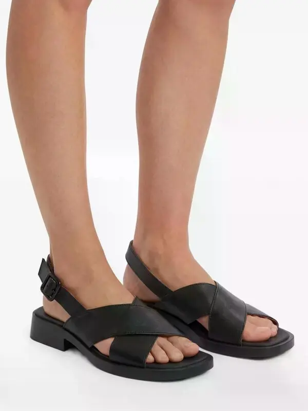 Camper Dana Leather Slingback Sandals