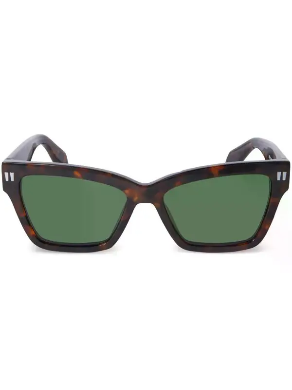 Off-White Cincinnati Rectangle-frame Sunglasses - Brown