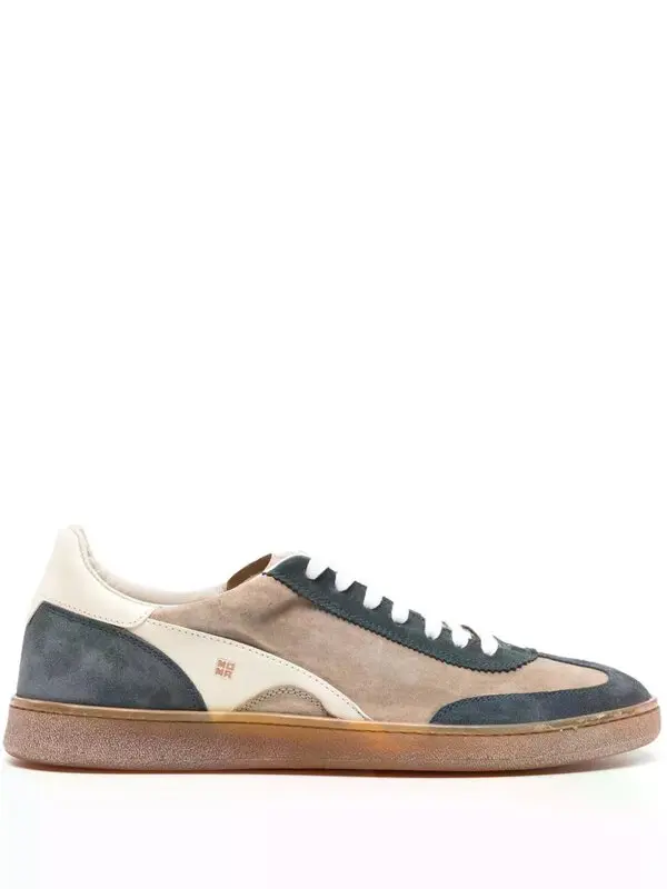 Moma Panelled Suede Sneakers - Brown