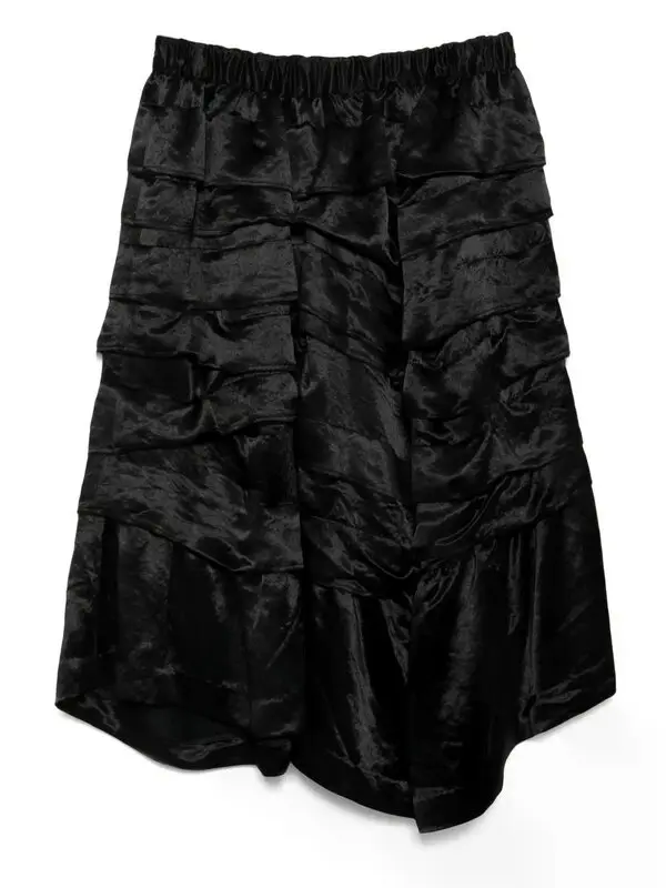 Comme Des Garçons Acetate Ruffled Skirt