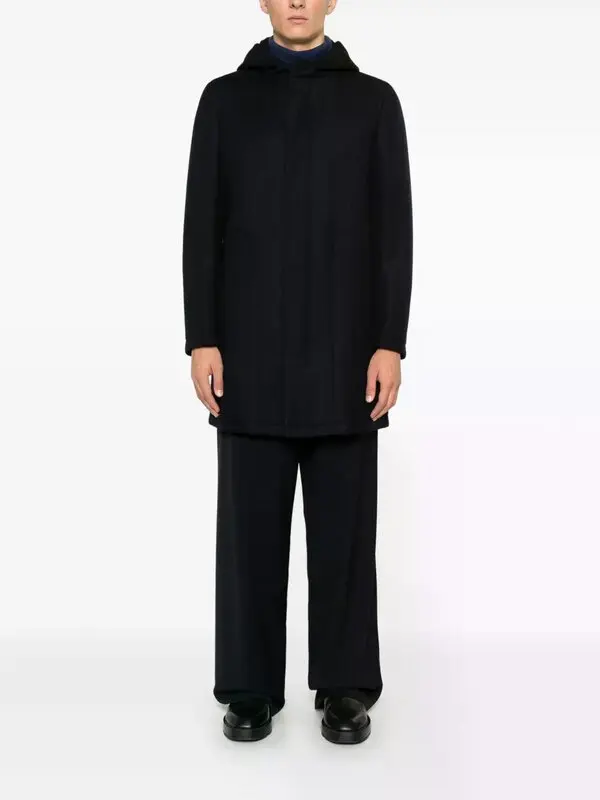 Tagliatore Clift Hooded Wool Coat