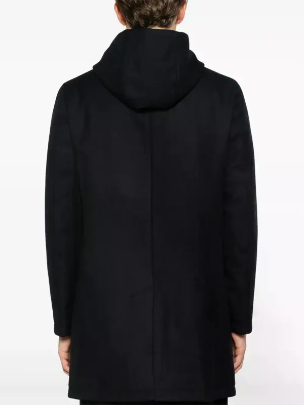 Tagliatore Clift Hooded Wool Coat
