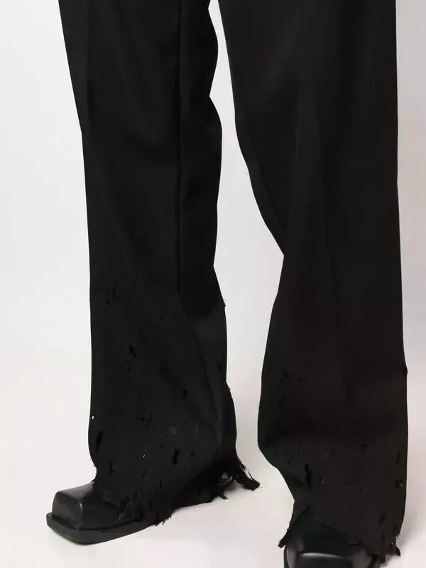 Marni Distressed Straight-leg Trousers