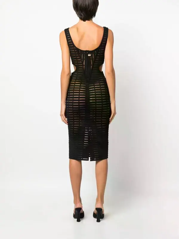GENNY Iconic Cut-out Midi Dress
