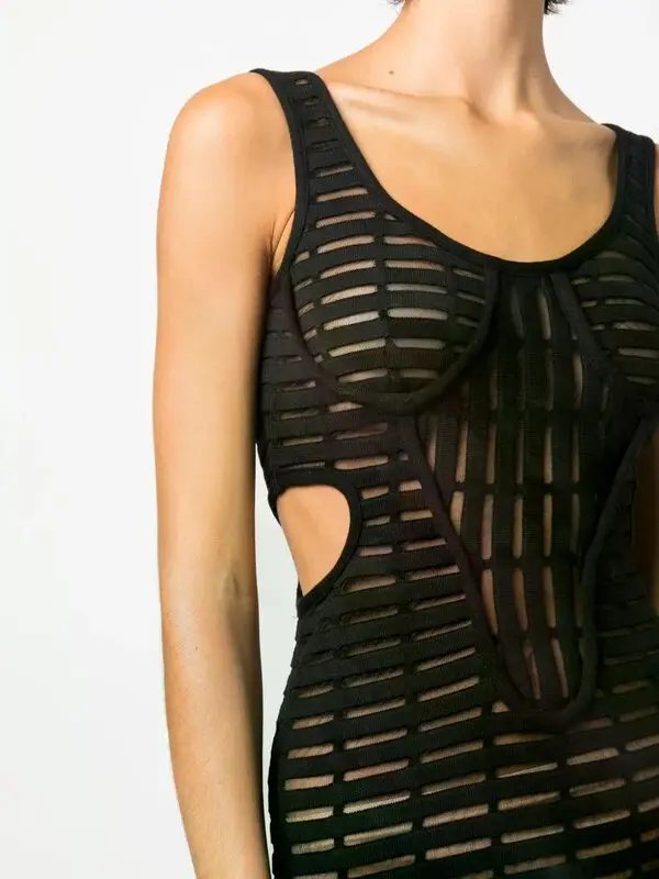 GENNY Iconic Cut-out Midi Dress