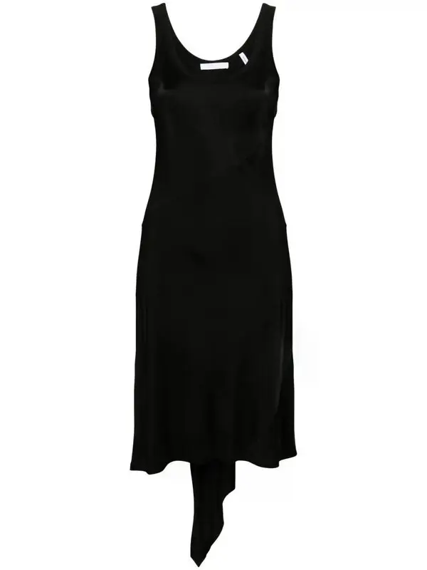 Helmut Lang Asymmetric Hem Midi Dress
