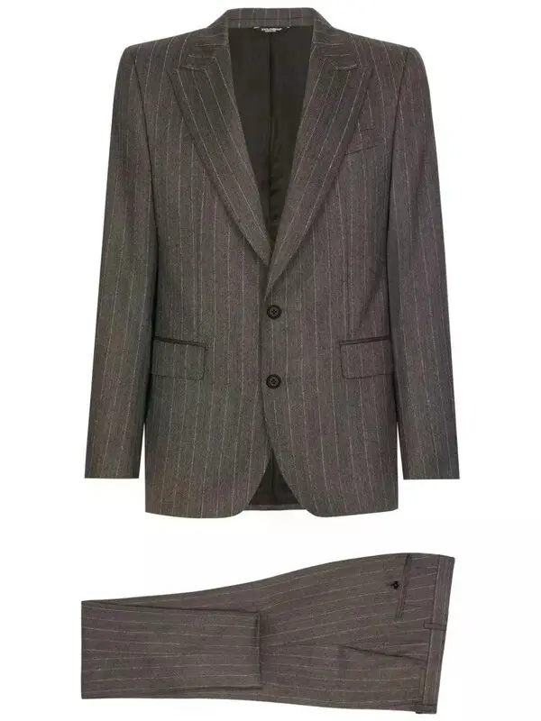 Dolce & Gabbana Striped Suit - Grey