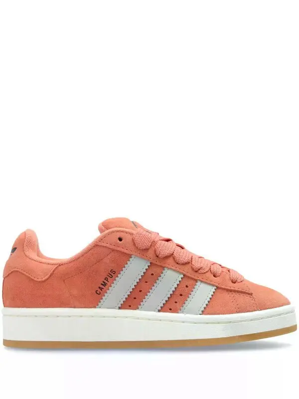 Adidas Suede Lace-up Sneakers - Orange