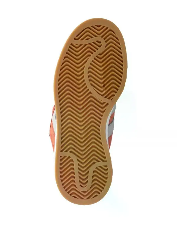 Adidas Suede Lace-up Sneakers - Orange
