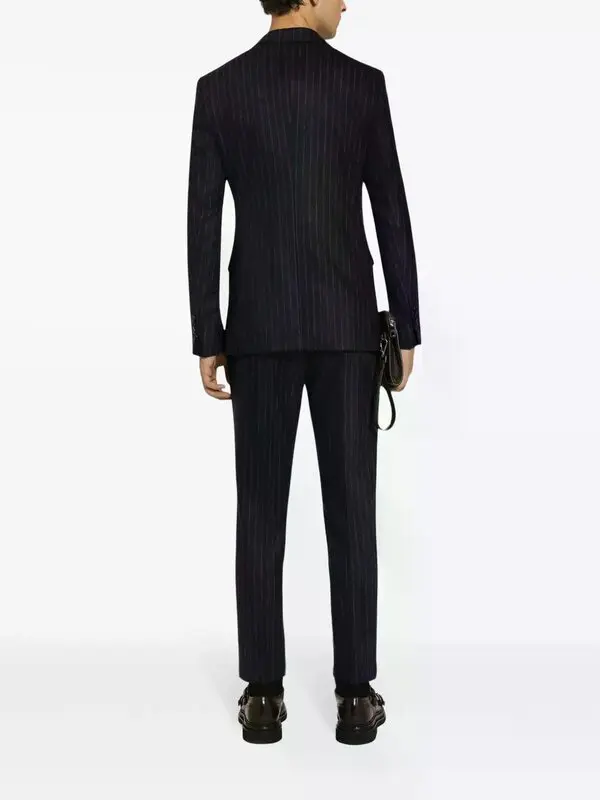 Dolce & Gabbana Pinstripe Single-breasted Jacket - Black