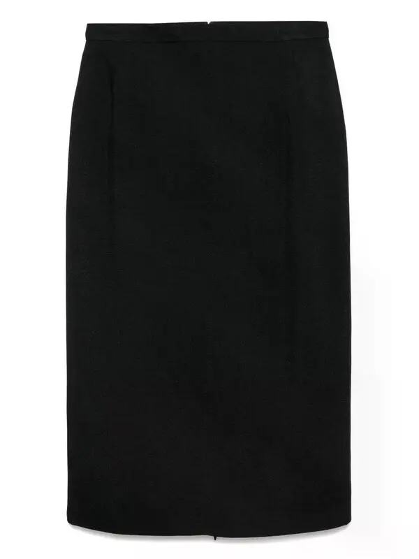 N°21 High-waisted Straight Skirt - Black