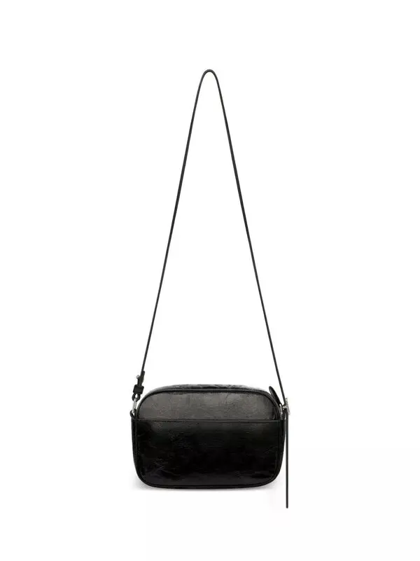 COURREGES Re-edition Naplack Leather Mini Bag - Black