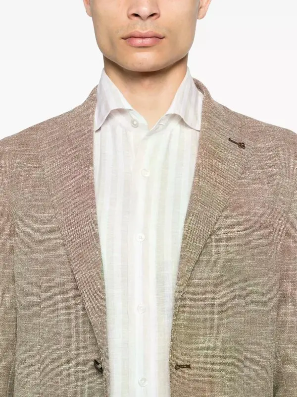 DELL'OGLIO Striped Linen Shirt