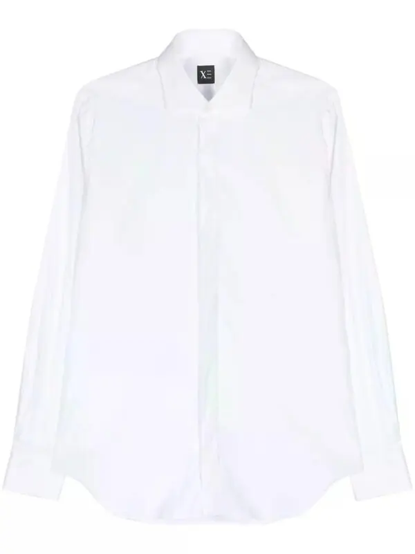 XACUS Cutaway-collar Poplin Shirt