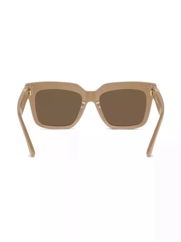 Burberry Monogram Plaque Wayfarer Sunglasses