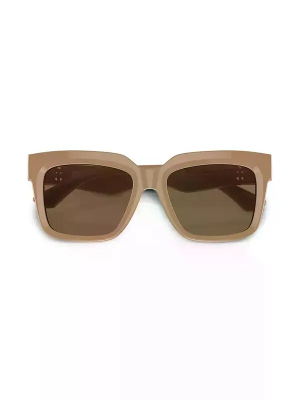 Burberry Monogram Plaque Wayfarer Sunglasses