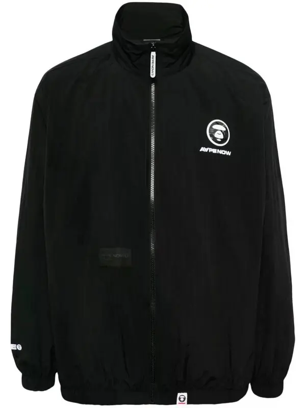 AAPE BY *A BATHING APE Logo-appliqué Zip-up Jacket