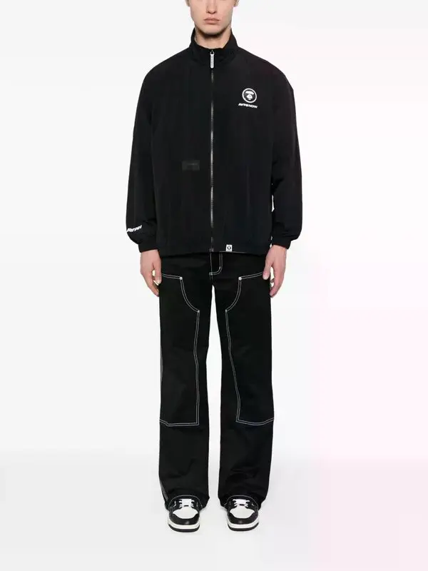 AAPE BY *A BATHING APE Logo-appliqué Zip-up Jacket