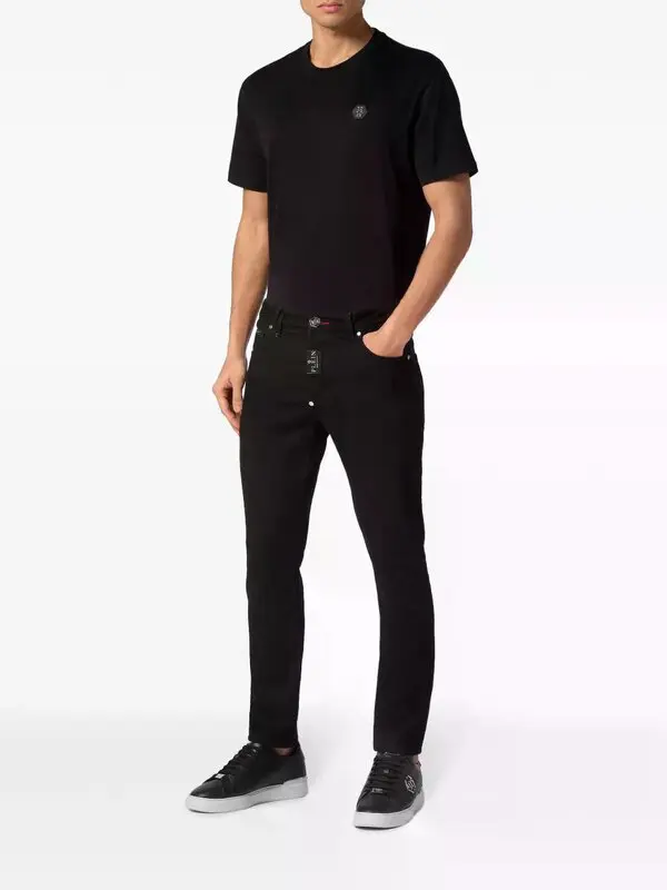 Philipp Plein Logo Plaque Skinny Jeans