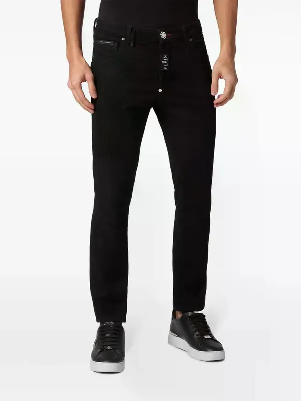 Philipp Plein Logo Plaque Skinny Jeans
