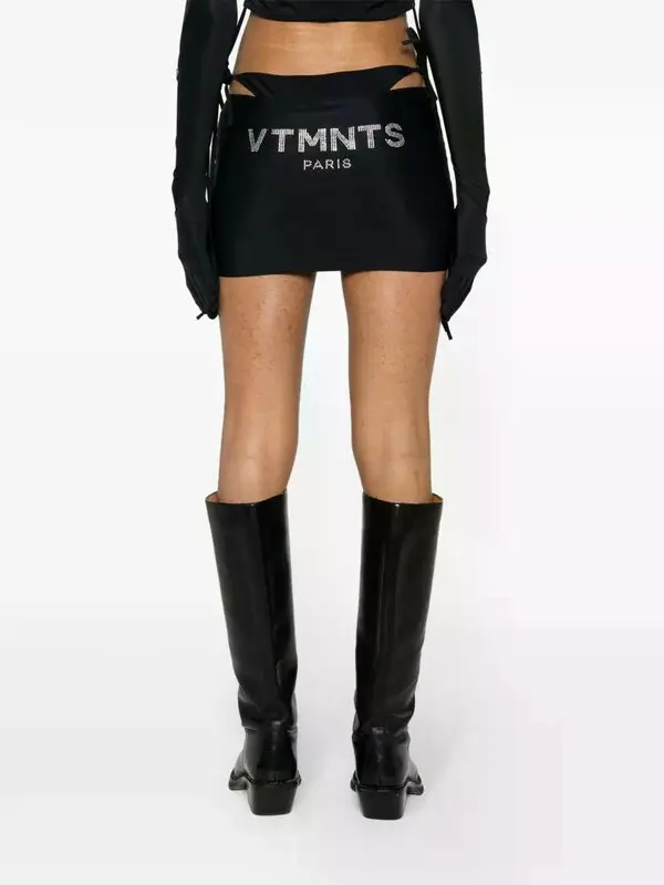VTMNTS Crystal Embellished Mini Skirt