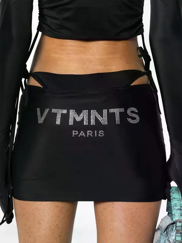 VTMNTS Crystal Embellished Mini Skirt
