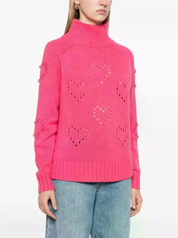 MC2 SAINT BARTH Meghan Sweater With Heart Motif