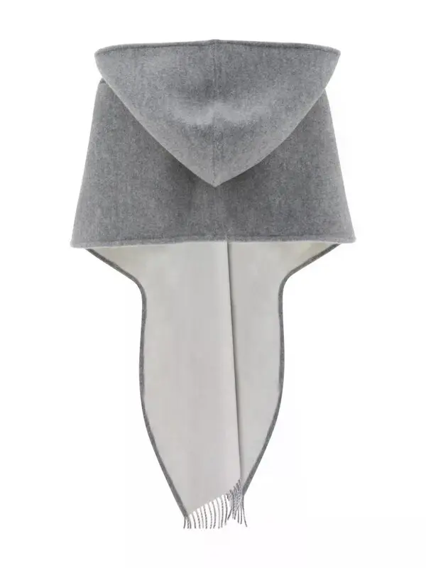 FERRAGAMO Hooded Scarf - Grey