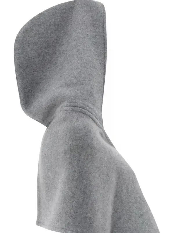 FERRAGAMO Hooded Scarf - Grey