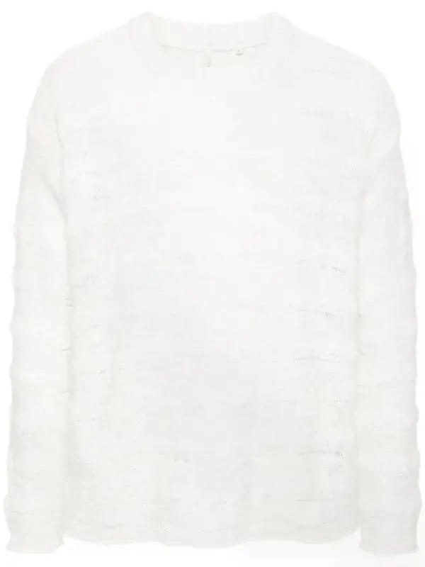 SUNFLOWER Repair Purl Knit Crew Neck Jumper