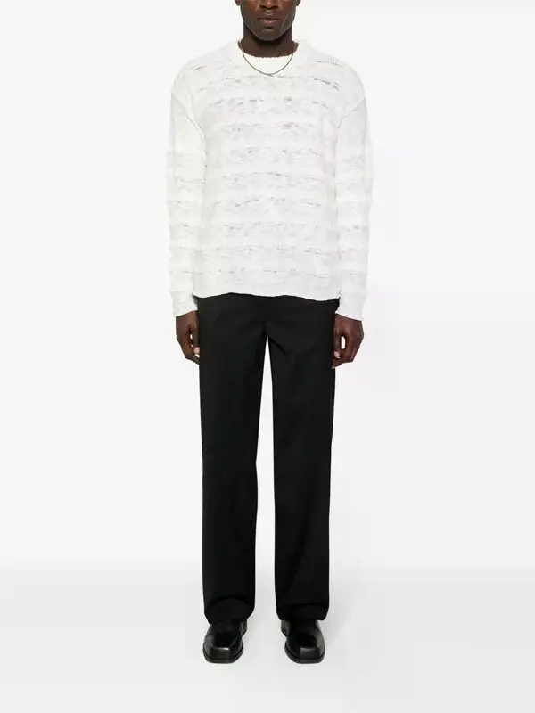 SUNFLOWER Repair Purl Knit Crew Neck Jumper