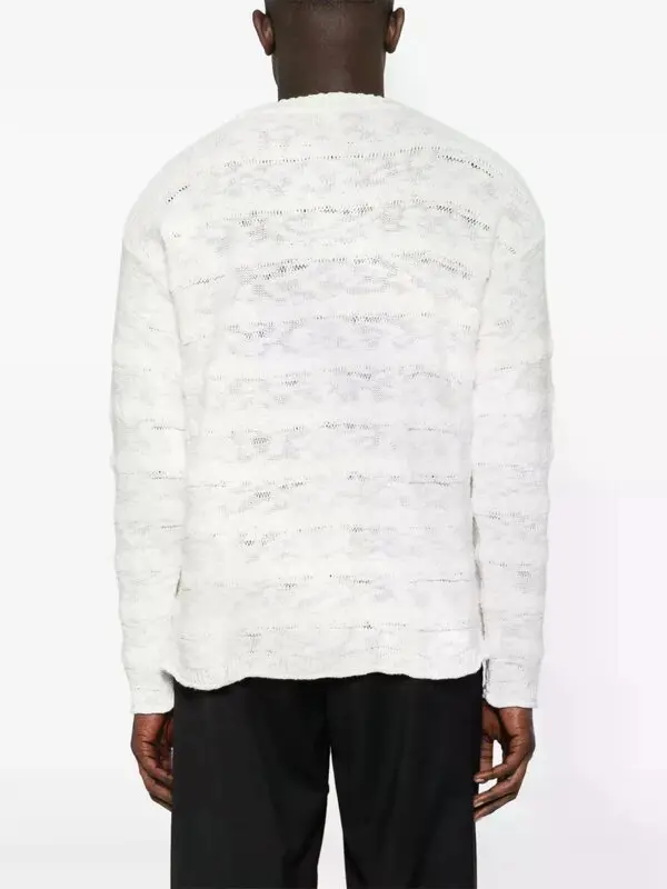 SUNFLOWER Repair Purl Knit Crew Neck Jumper