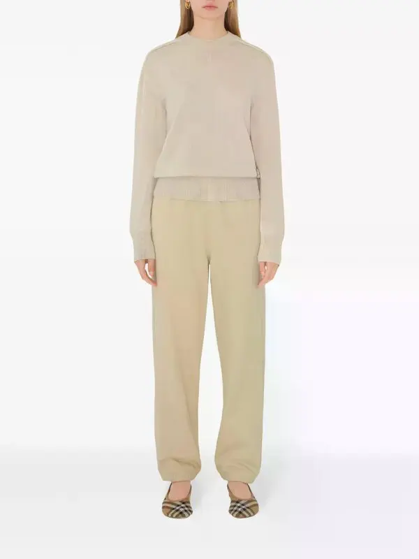 Burberry Check Label Cotton Track Pants