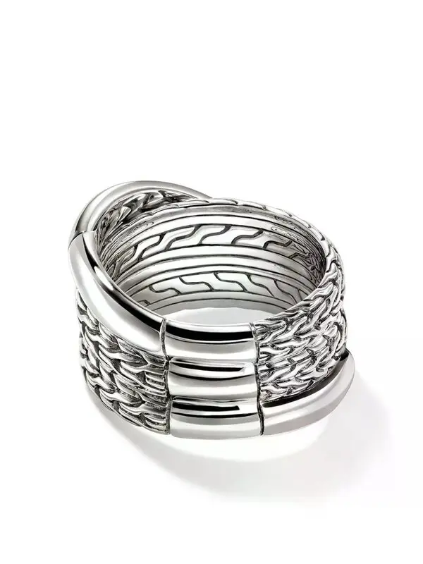 John Hardy Sterling Crossover Ring