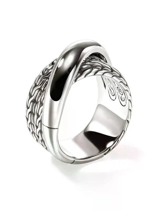 John Hardy Sterling Crossover Ring