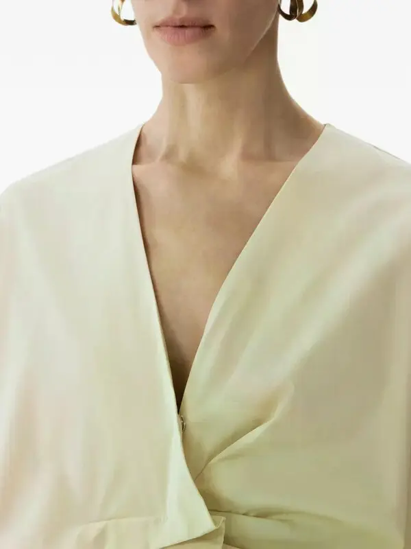 JNBY Long-sleeved Shirt With V-neck And Concealed Press-stud Fastening