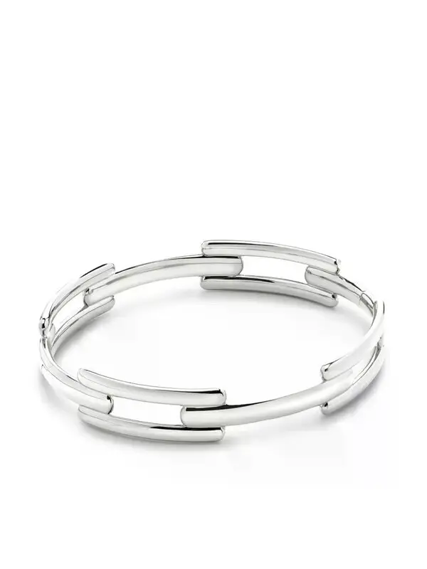 Monica Vinader Signature Link Bangle In Sterling