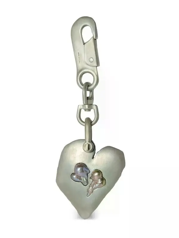 PARTS OF FOUR Jazz's Solid Heart Keyring - Silver