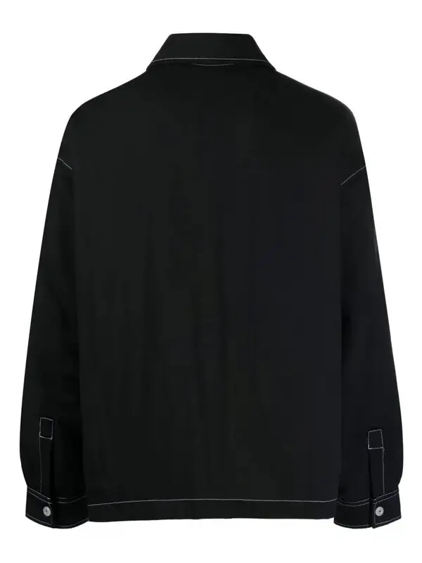 BONSAI Logo-patch Contrast-stitching Shirt