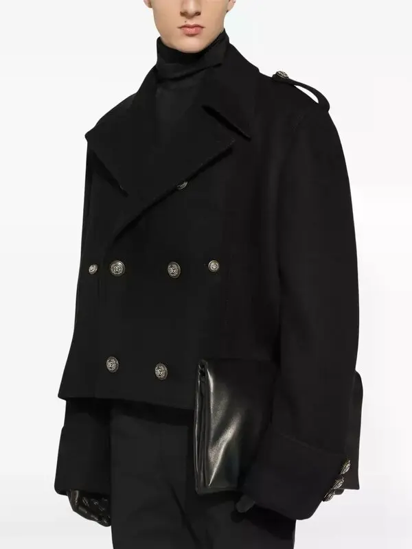 Dolce & Gabbana Double-breasted Peacoat With Notched Lapels