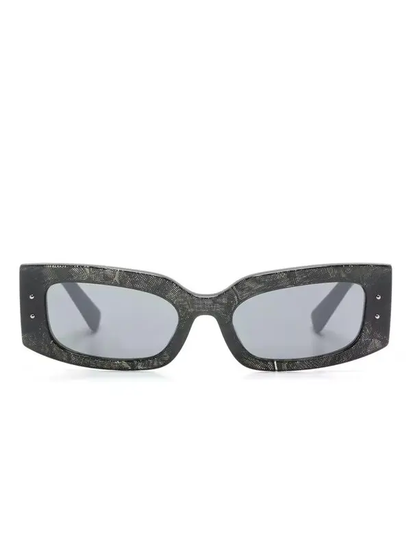 Dolce & Gabbana Logo-plaque Sunglasses - Grey