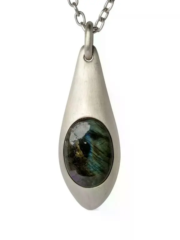 PARTS OF FOUR Chrysalis Necklace With Labradorite Pendant - Silver