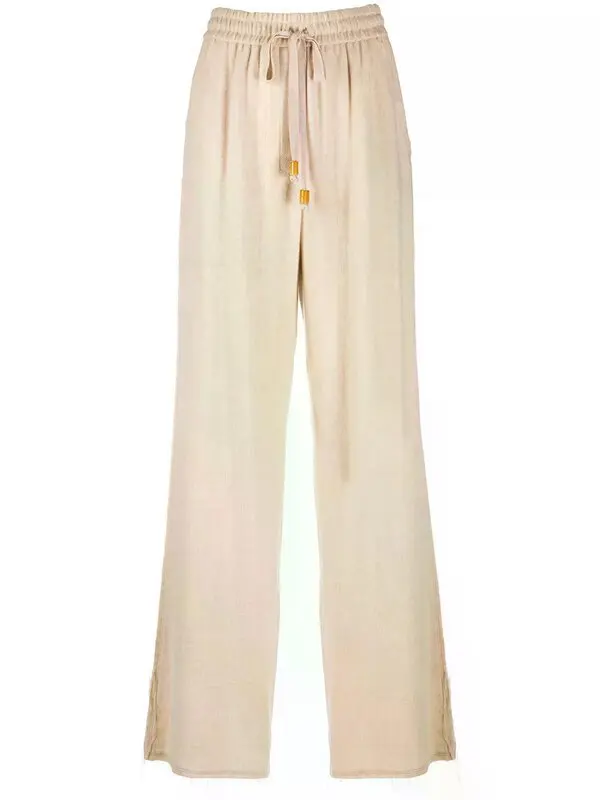 Nanushka Kaissan Track Trousers Wide Leg Alpaca Wool